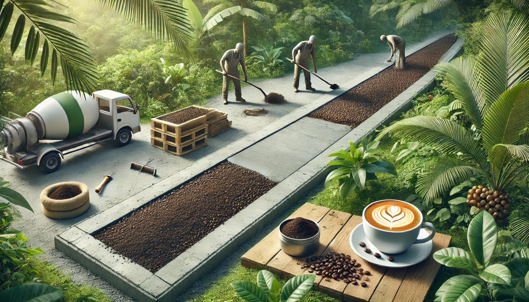 Coffee biochar enhances concrete strength and sustainability in field ...